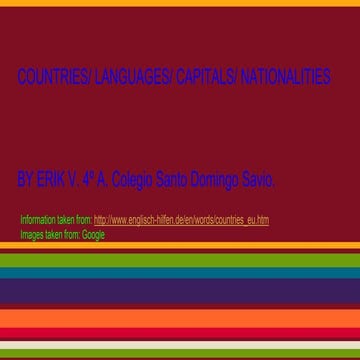 Countries in europe: flags, | PPTX