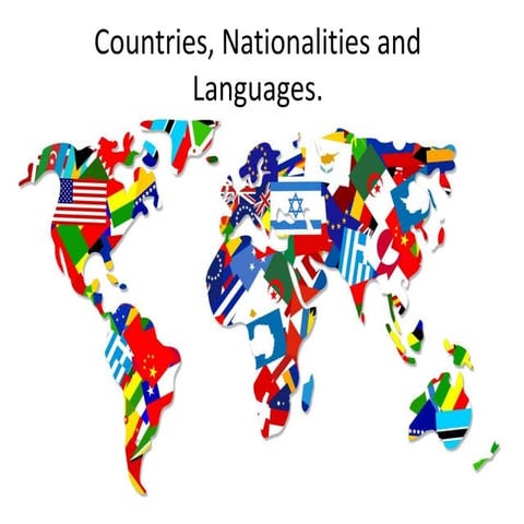 Countries, nationalities and languages (1) | PPTX