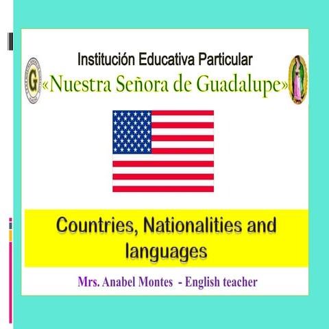 Countries, nationalities, languages | PPT