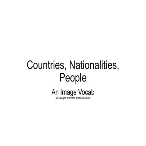 Countries Nationalities Peoples | KEY