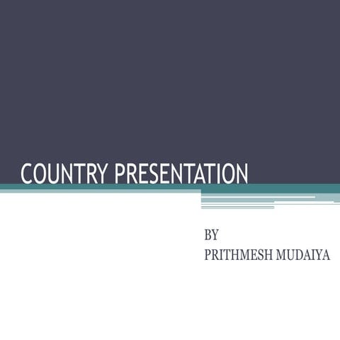 Country presentation | PPT