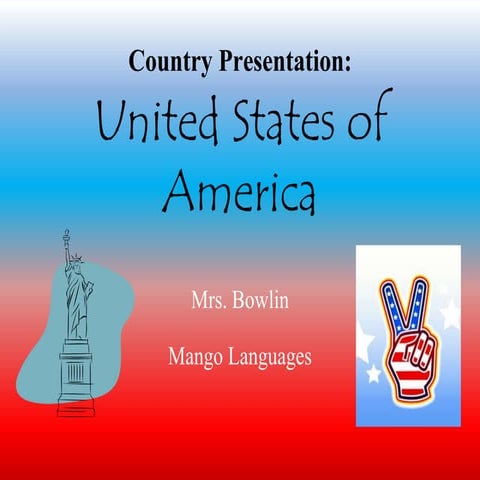 Country presentation - United States | PPTX