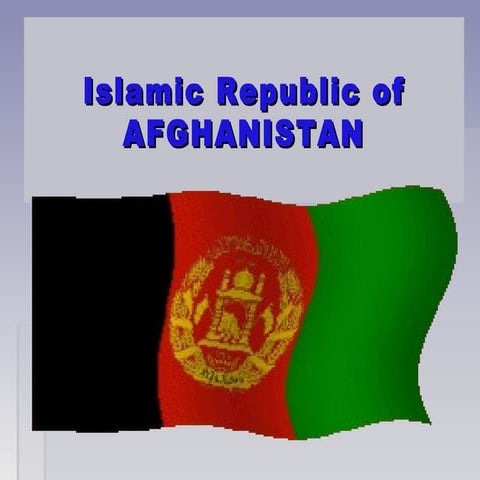 PPT presentation of afghanistan | PPTX