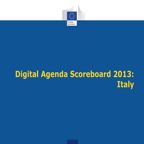 Digital Agenda Scoreboard - country presentation for Italy | PPT