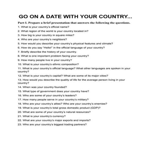 Country research | PDF