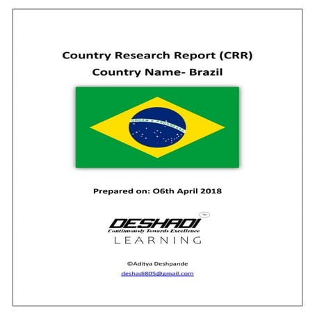 Country Research Report - Brazil | PDF