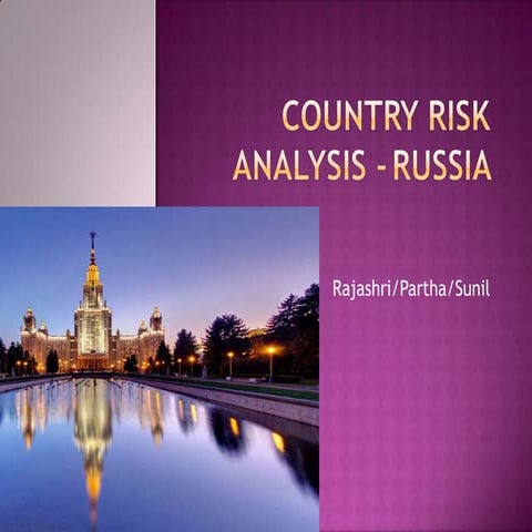 Country risk analysis russia nopics | PPTX