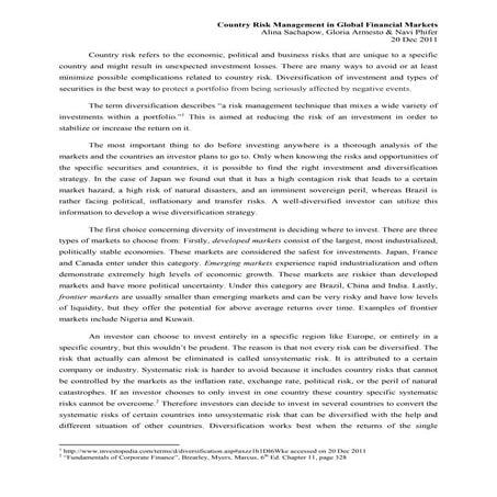 Country risk analysis | PPTX