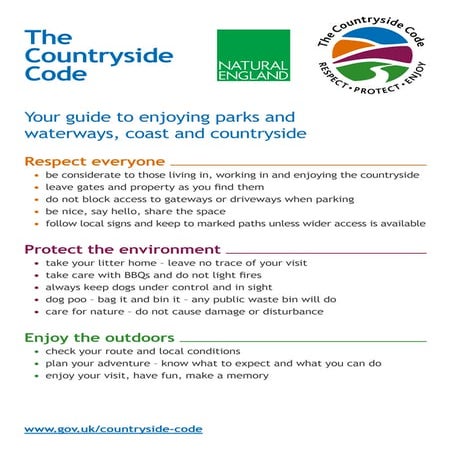 Updated Countryside Code | PDF