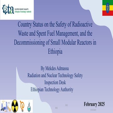 Country Status safety of RWM of SMR in Ethiopia 2025.pptx