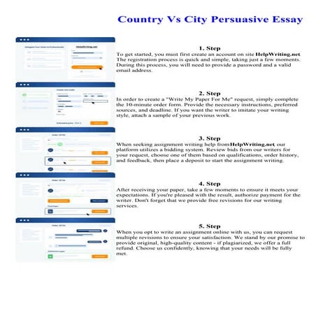 Country Vs City Persuasive Essay | PDF