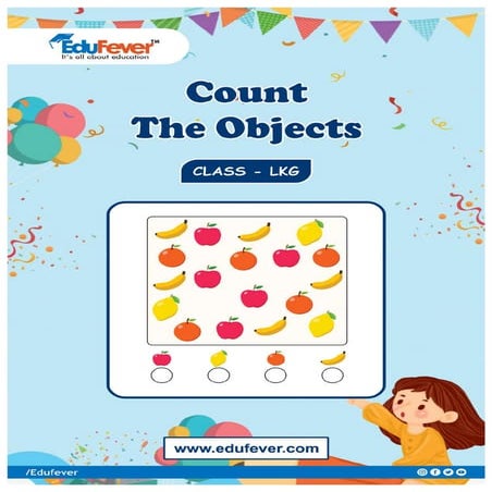 Count the objects - LKG Maths Worksheet | PDF | Games and Puzzles ...