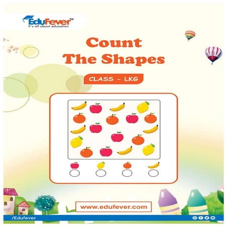 Count the Shapes - LKG Maths Worksheet | PDF
