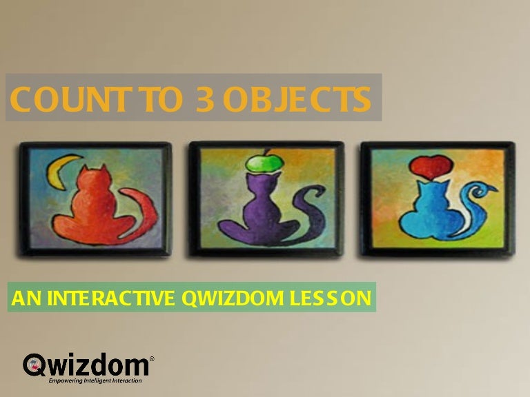 Count to three objects