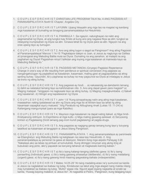 Cfc clp talk 4 | PPT