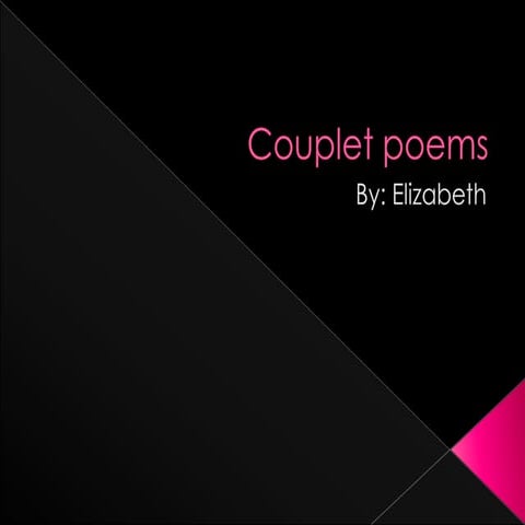 Couplets | PPTX