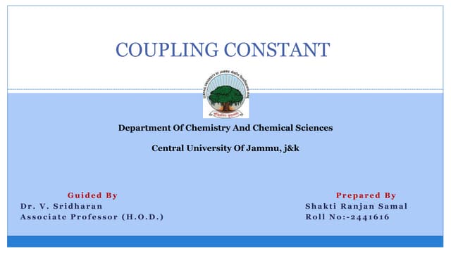 Coupling constant | PPTX