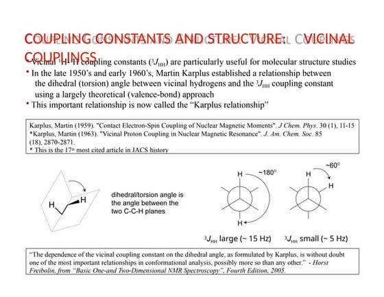 Coupling constant | PPTX | Chemistry | Science