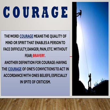 DEVELOPING COURAGE IN THE MIDST OF STORM | PPTX