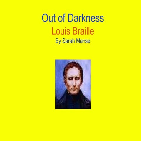 Louis Braille courage project | PPT