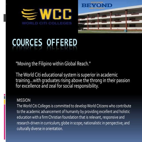 Cources offered | PPTX