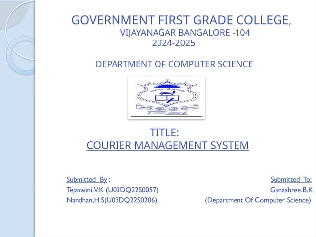 Hostel Management System(HMS) | PPTX