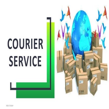 Courier service- A start-up plan | PPTX