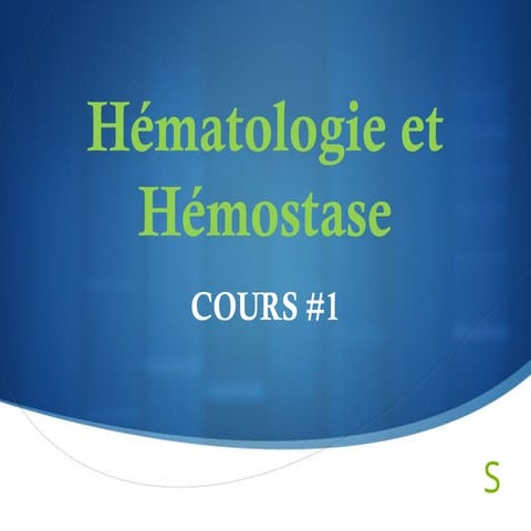Cours 3 hémostase-H2024-2025 bio medical.pptx
