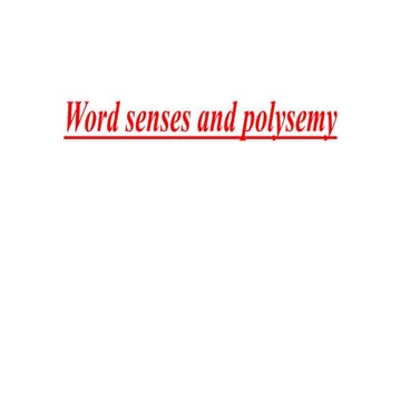 Polysemy examples and its types simple report .pptx
