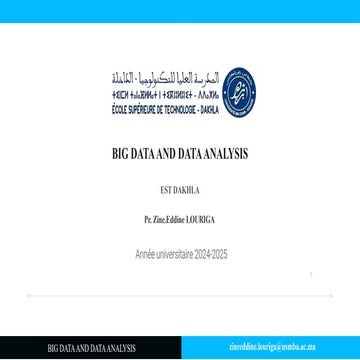 Comprehensive Course on Big Data and Data Analysis: Concepts, Tools, and Practical Applications ...