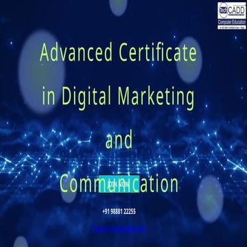 Certificate Course in Machine Learning and Deep Learning | PPT