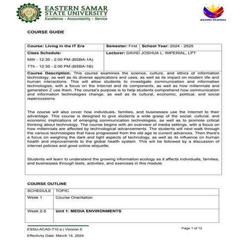 LIVING THE IT ERA - COURSE INTRODUCTION.pptx