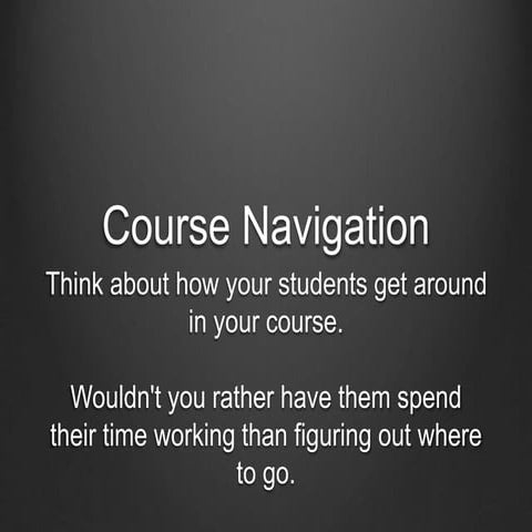 Course navigation | PPTX