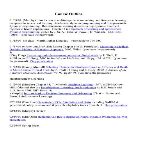 Course Outline | DOC