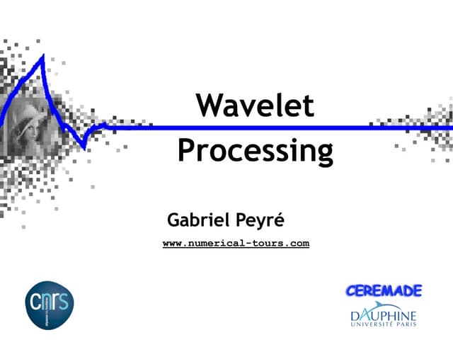 Signal Processing Course Wavelets Ppt