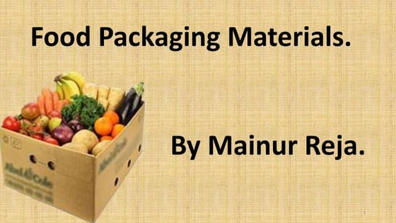 Introduction food packaging | PPT