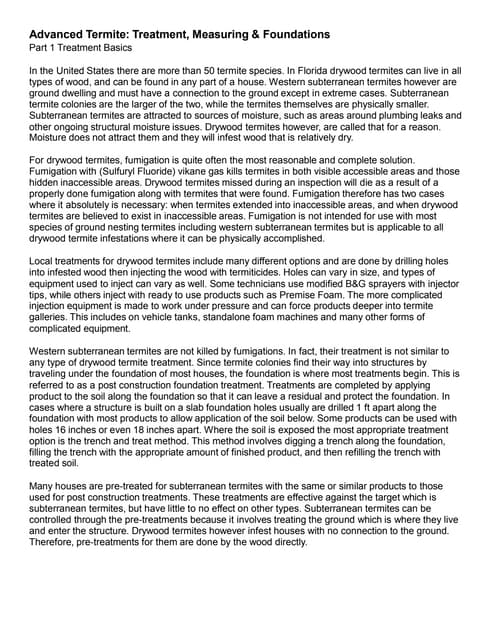 Termite control | PDF