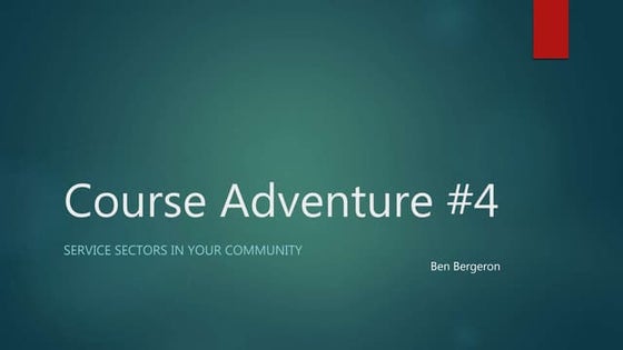 Course adventure #4 | PPT