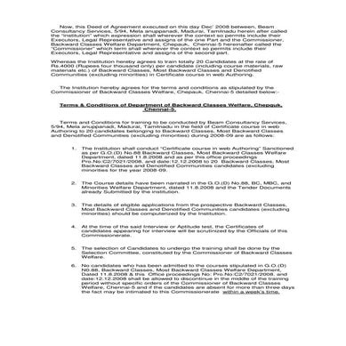 education Course agreement | PDF