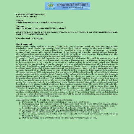 Course announcement | PDF