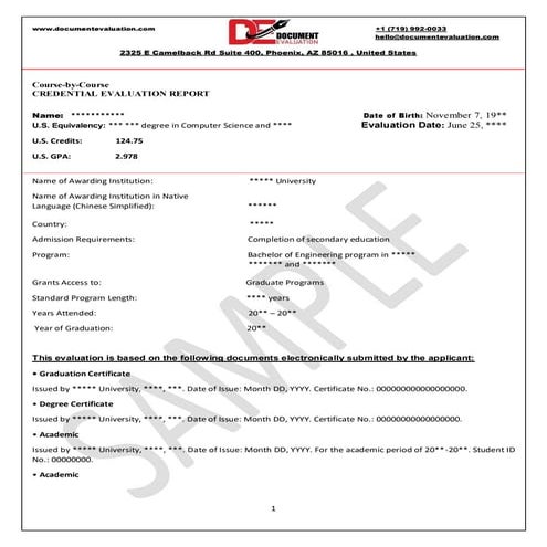 course by course Sample Report - document evaluation.pdf