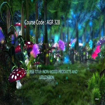 Course code agr 328 | PPT