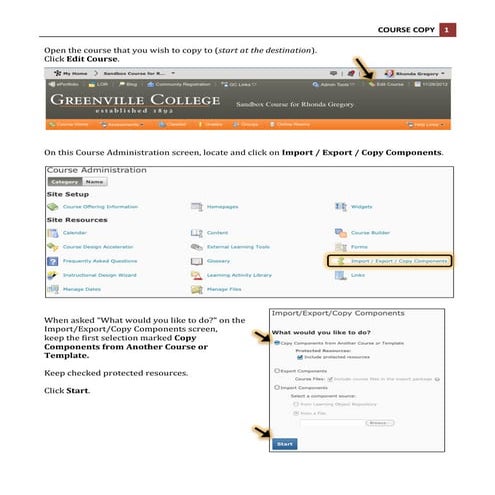 Course copy instructions | PDF