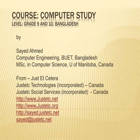 Course curriculam | PPTX