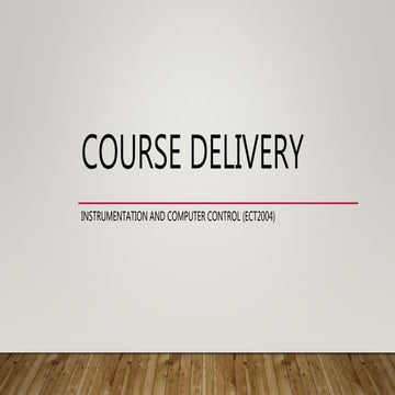 Course delivery due to Covid-19 (INSCOMPC) | PPT