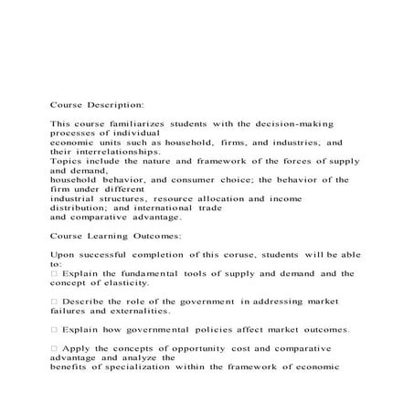 Course description this course familiarizes studen | DOCX ...