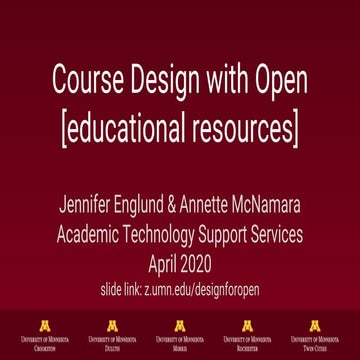 Course design with OER | PPTX | Educational Assessment | Education