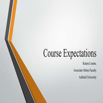 Course Expectations PP | PPTX