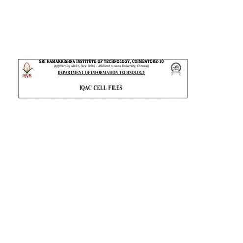 COURSE FILE FRONT PAGE.docx | College Education | Education