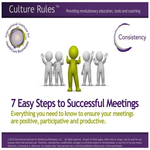 7 Easy Steps to Successful Meetings | PPT